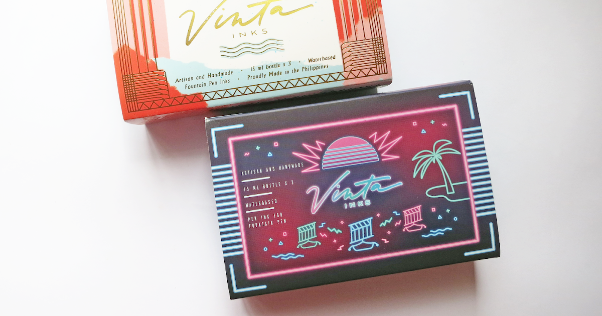 Fountain Pen Ink Review: Vinta Inks Vintage and Neon Capsule ...