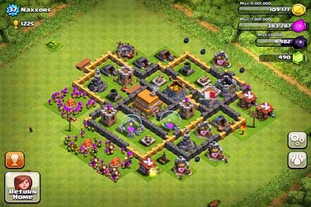 Tips dan Gambar Base Defense TH Level 6 CoC | Seputar Clash Of Clans