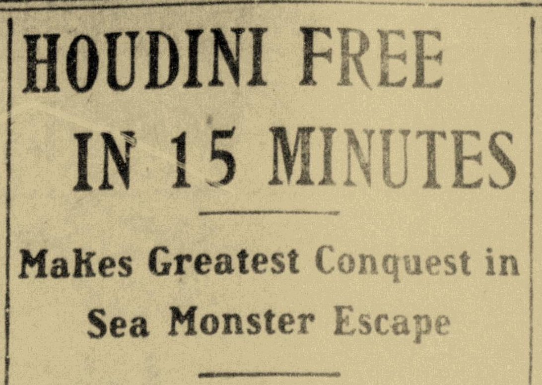 Cardopolis: HOUDINI AND THE SEA MONSTER