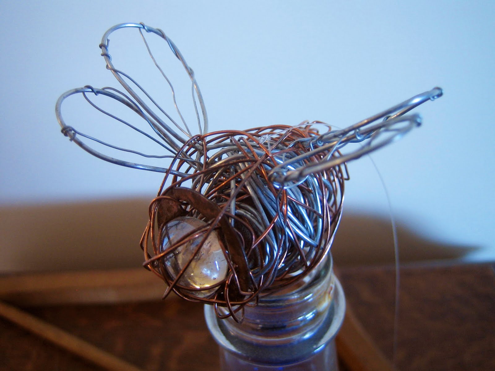 Christy Schollen: Hanging mobile/ Wire Bugs