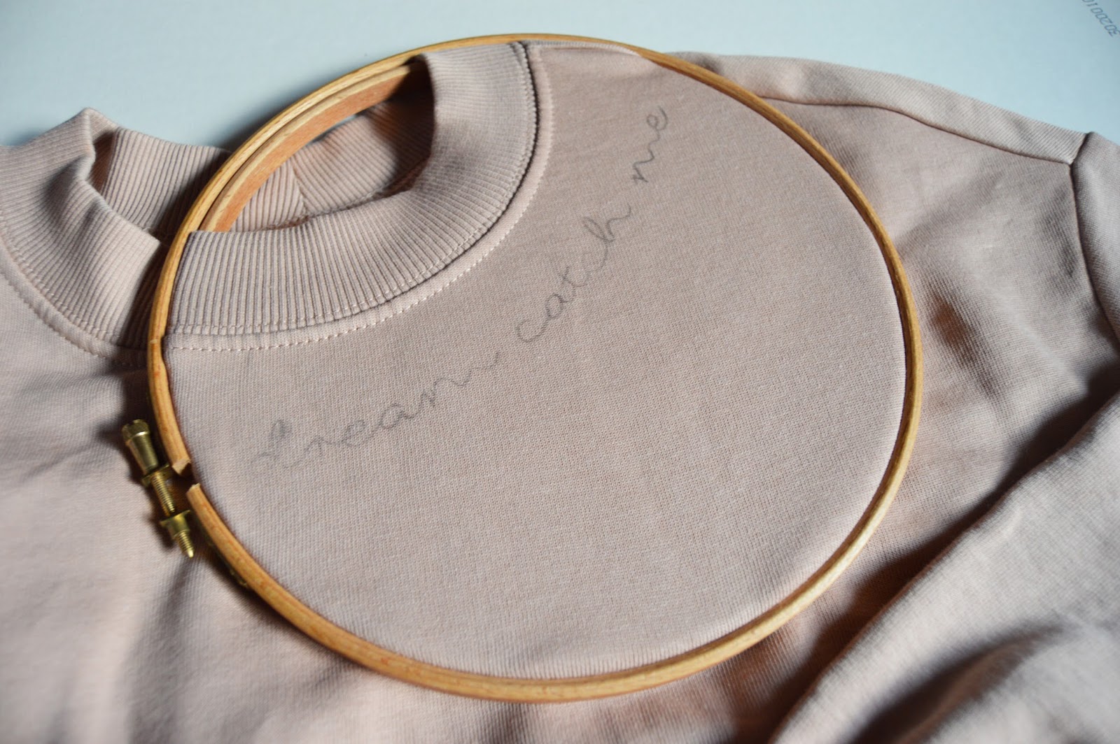 DIY Tutorial: Embroidered Slogan Sweatshirt