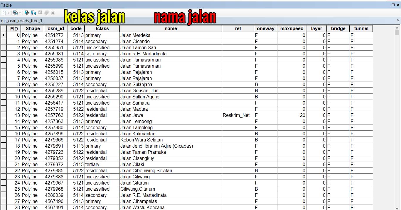 Download Shapefile Jaringan Jalan Detail Seluruh Indonesia