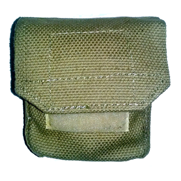 Webbingbabel: Israeli – IDF Khaki Canvas Compass / Utility Pouch