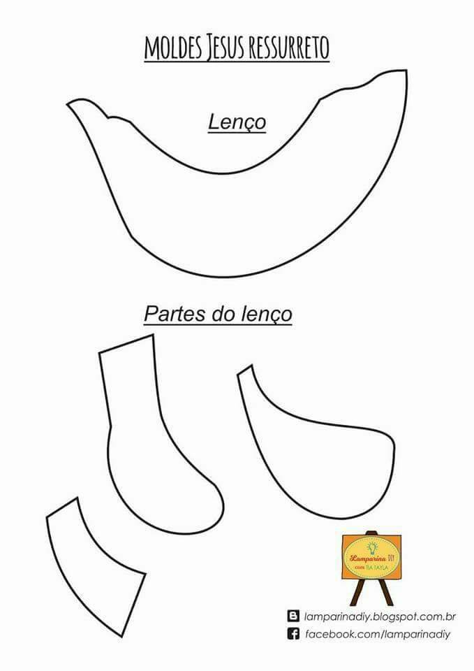 Ideias Ministério Infantil: Molde de Jesus