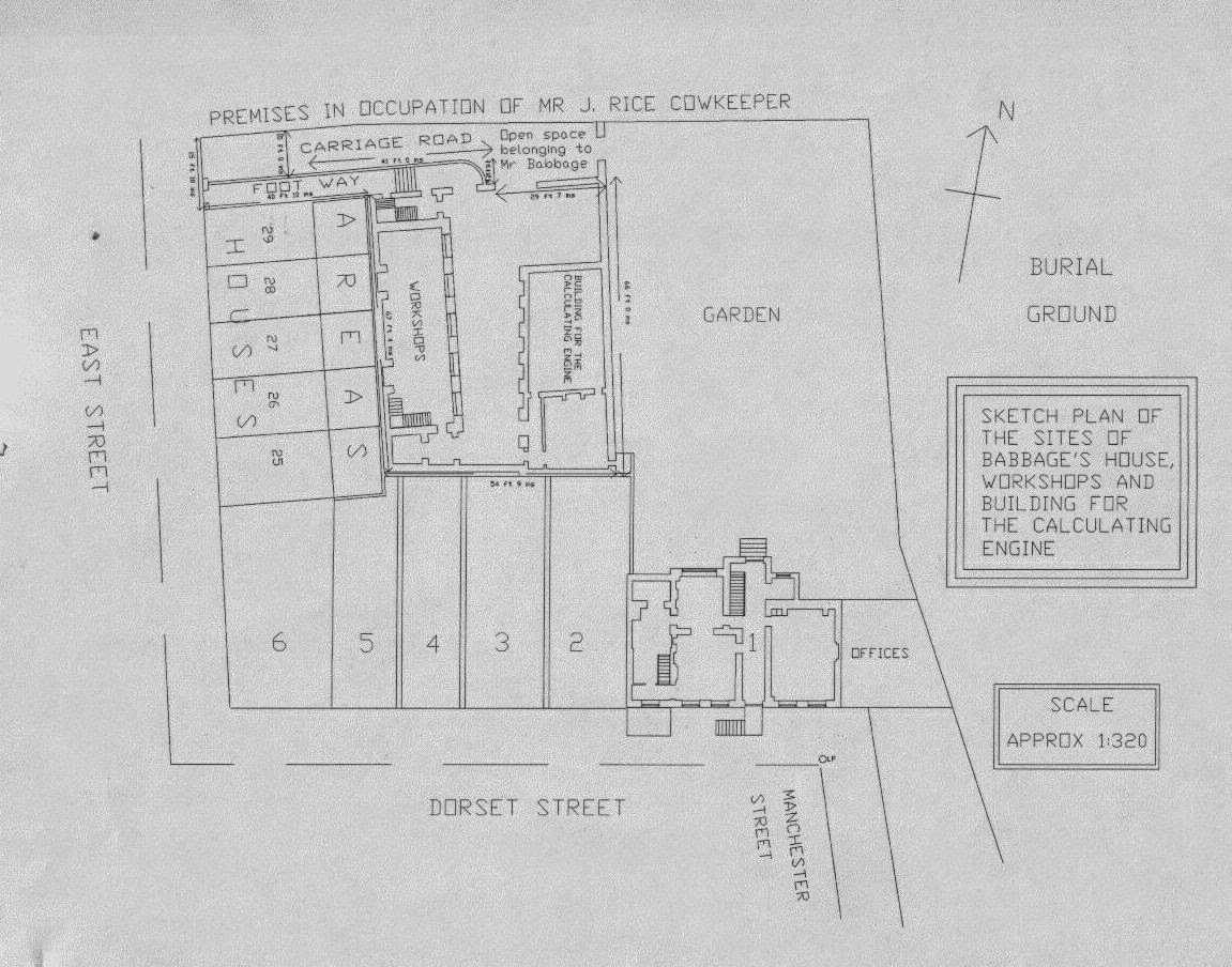 Charles Babbage's First Difference Engine: Babbage's House Plan