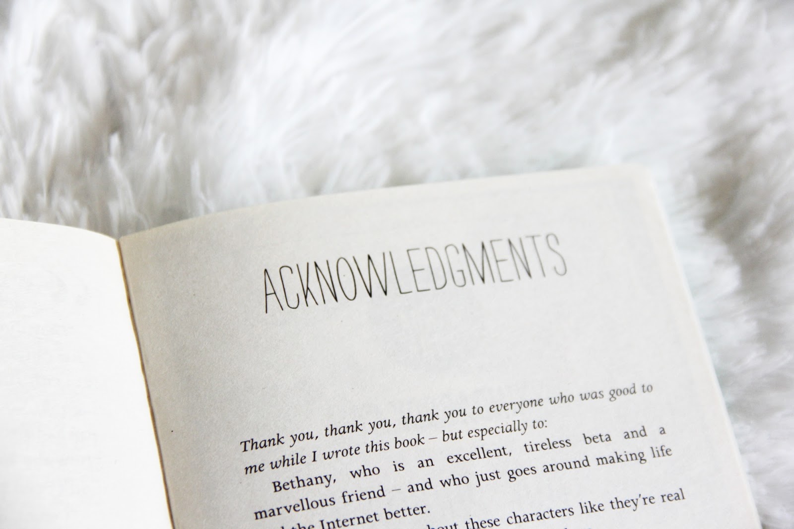 Features | 3 Reasons I Read Novel Acknowledgements (and a bonus ...