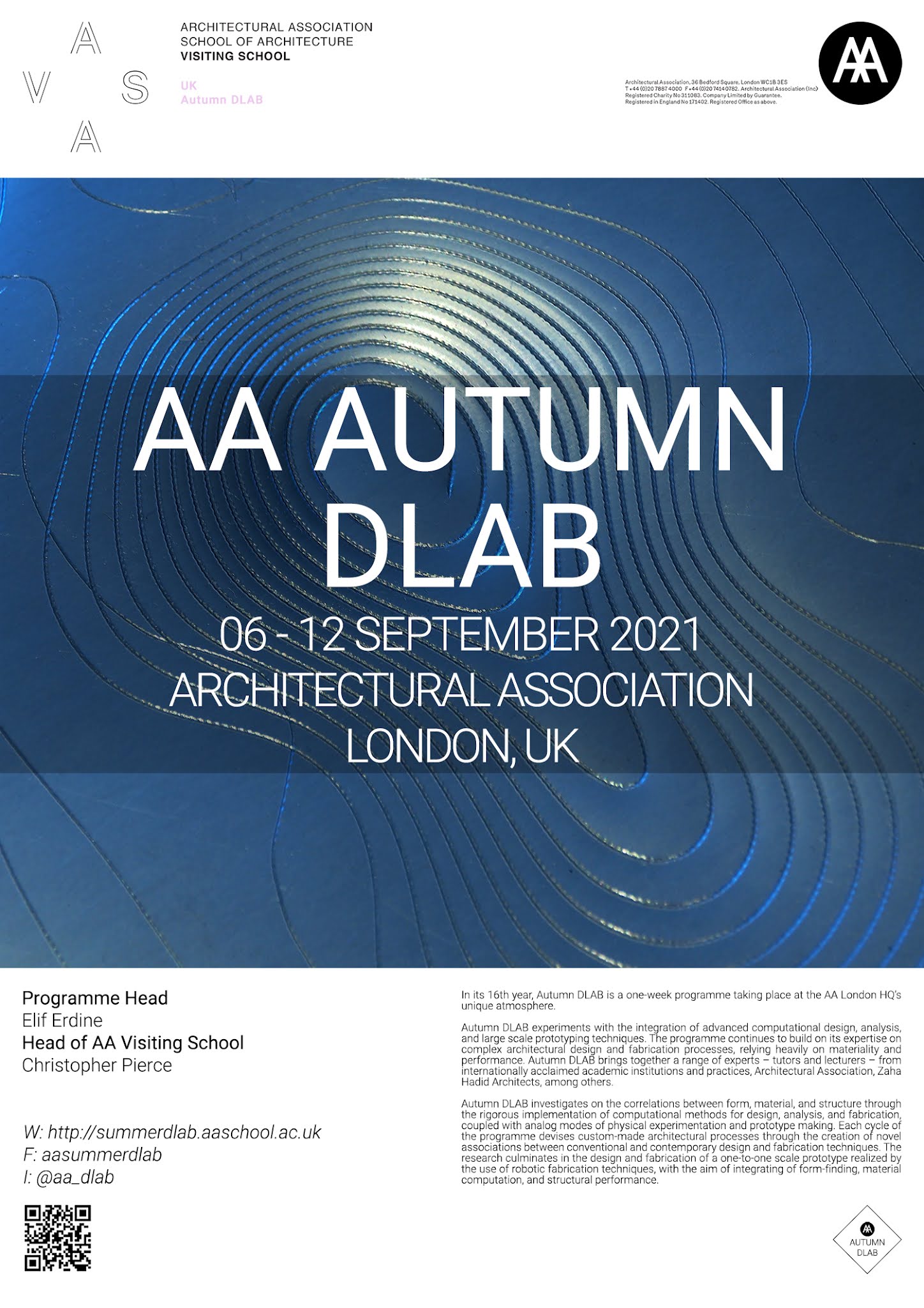 Rhinoニュース etc.: AA Autumn DLAB（ロンドン）- 2021年9月6-12日