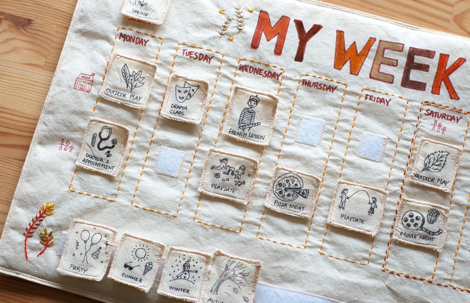 mundo flo: Shop update: fabric wall calendars