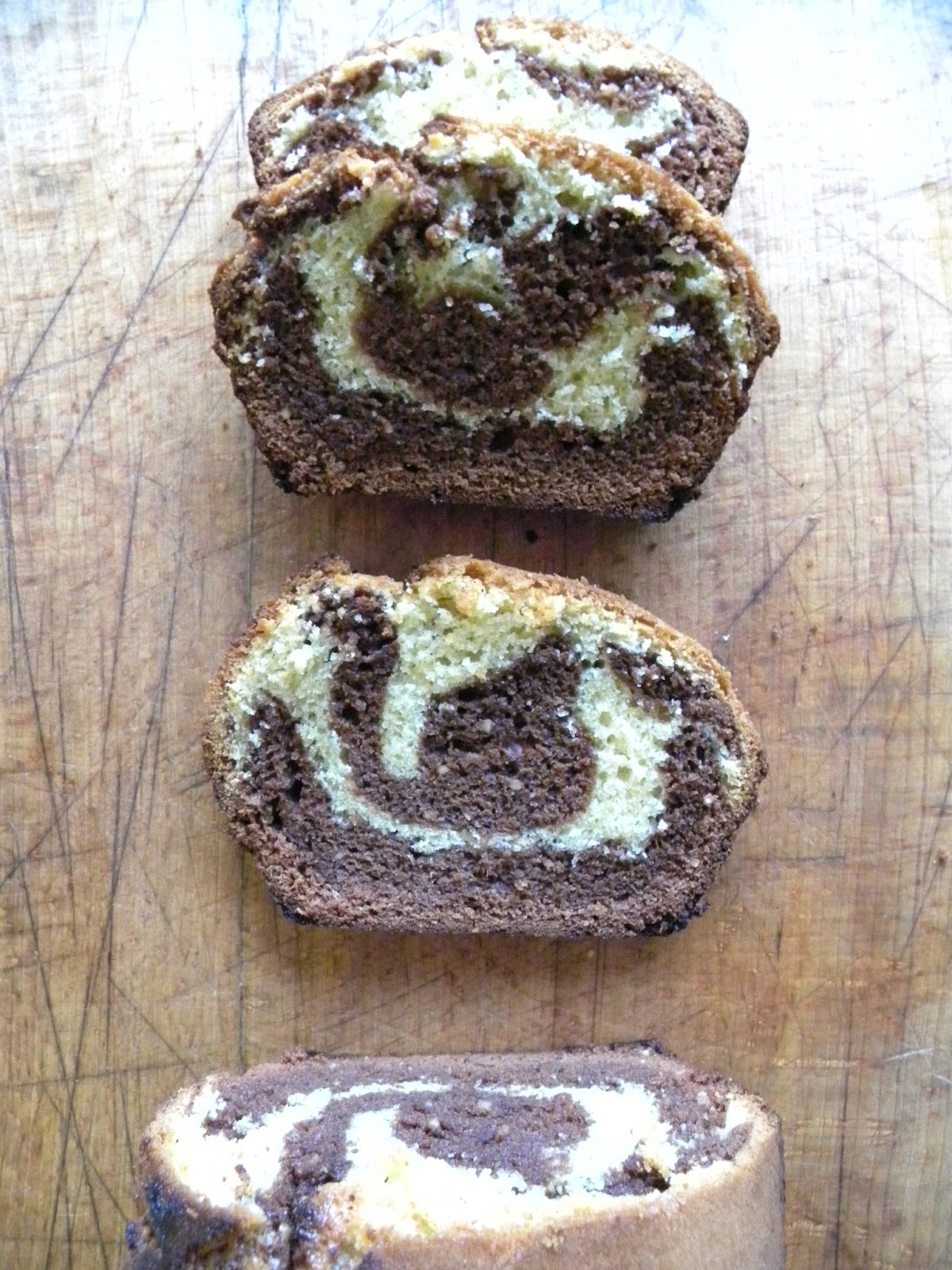 Vadrouilles gourmandes : Cake marbré façon savane au pralin