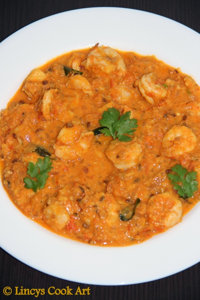 Prawn Gravy/ Prawn Thokku/ Spicy Prawn Curry ~ Lincy's Cook Art