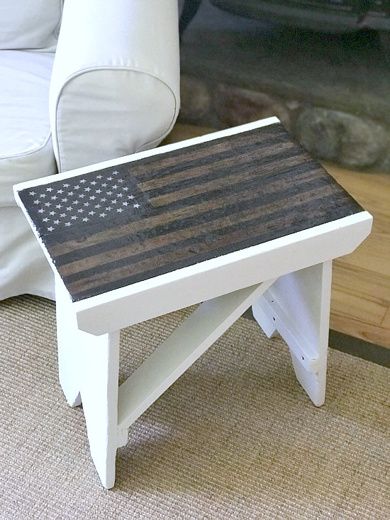 How to Make an American Flag Bench