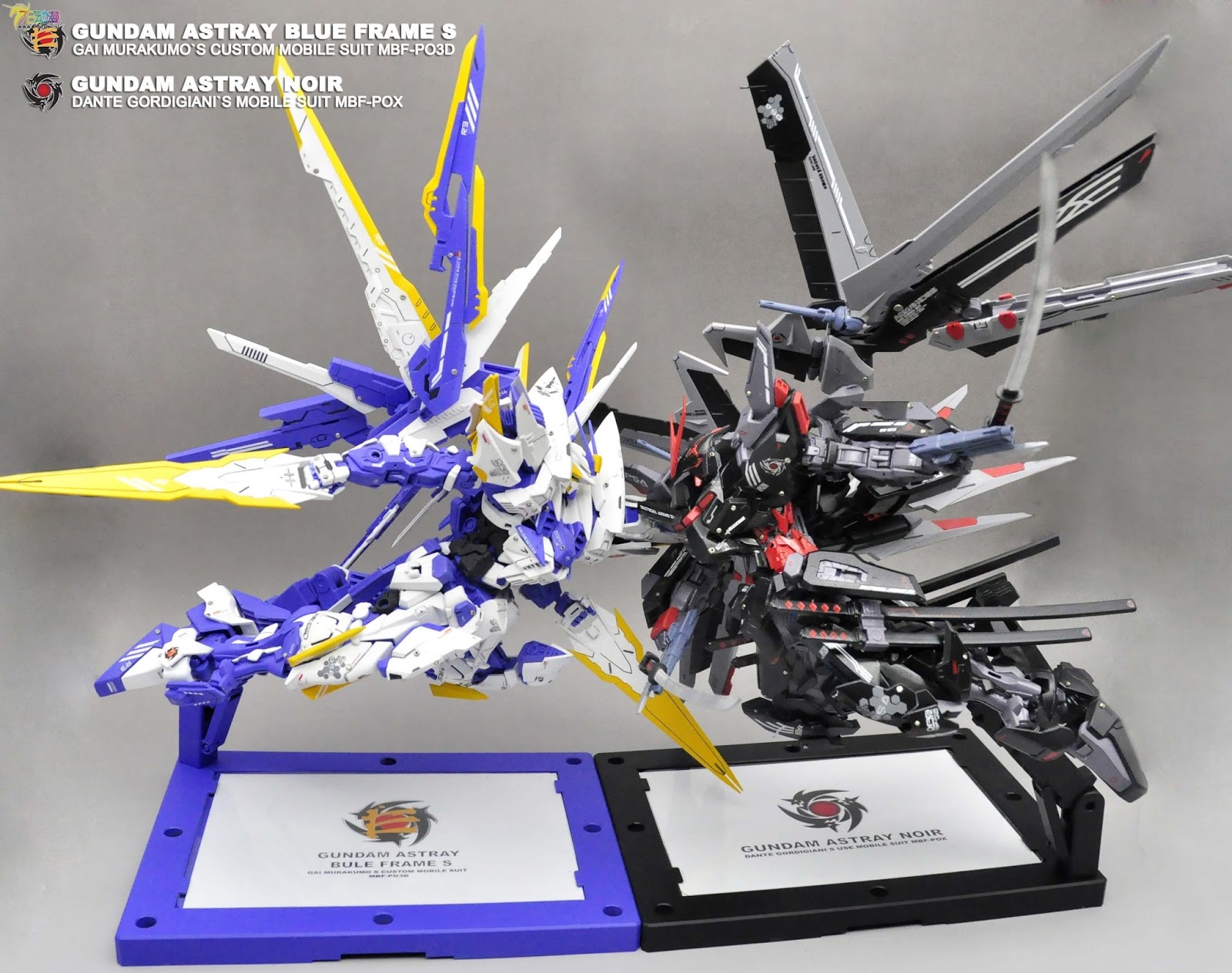 GUNDAM GUY: MG 1/100 Gundam Astray Blue Frame S + Gundam Astray Noir ...