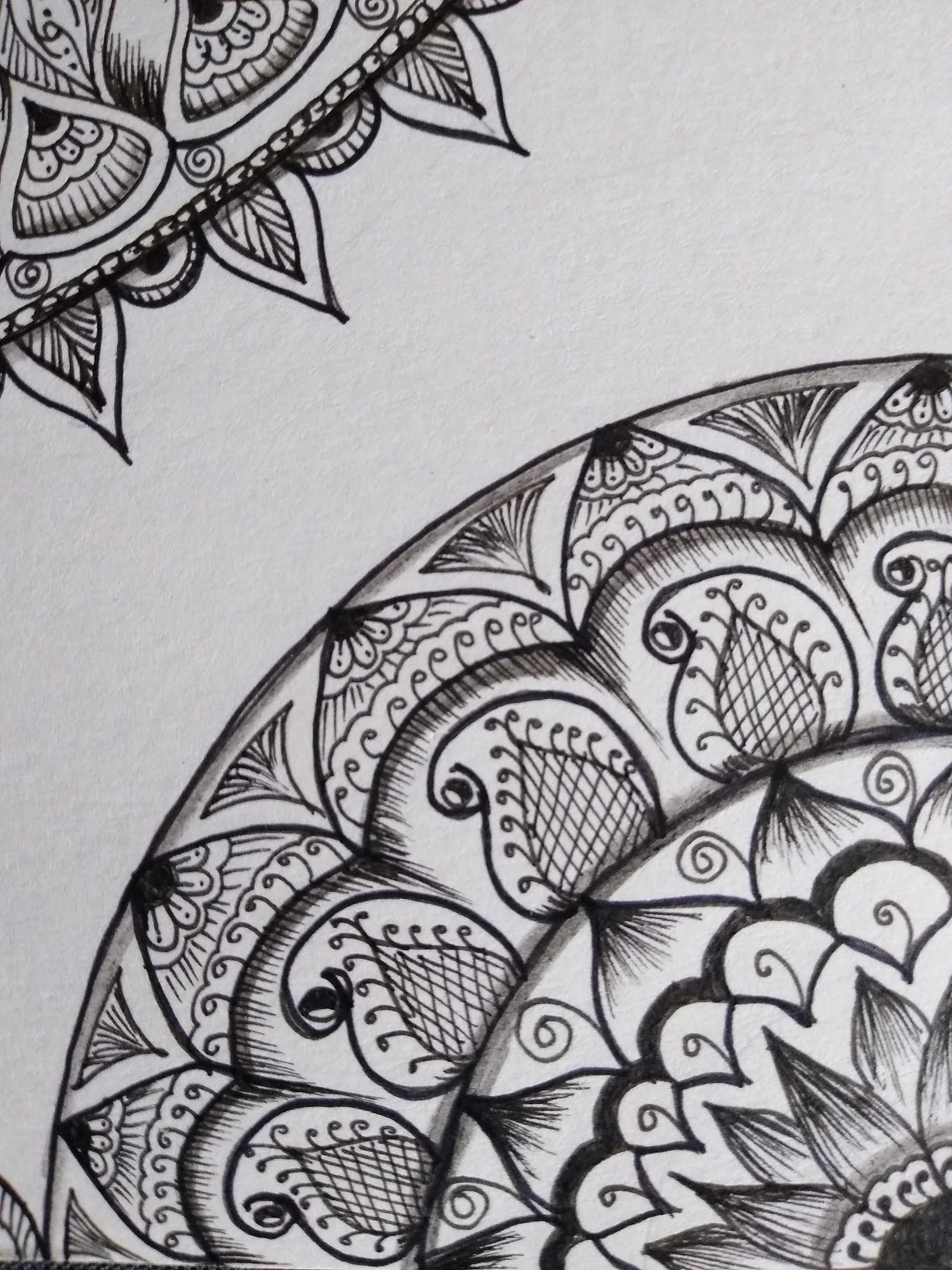 Mandala art drawing