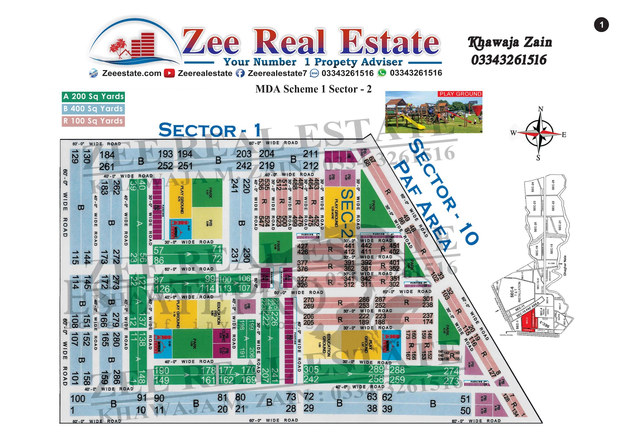 MDA Scheme 1 Sector 2 map