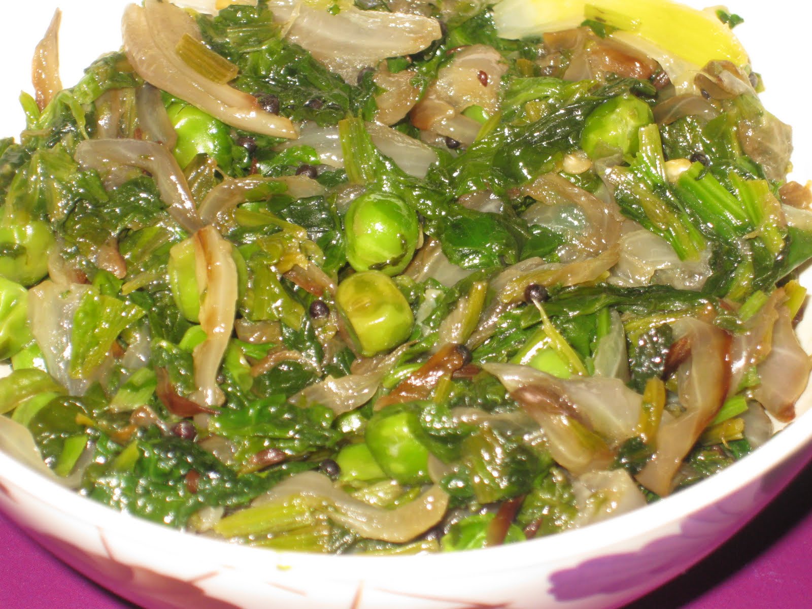 My Delicacy: Palak Matar Bhaji