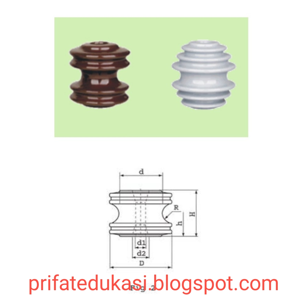 Isolator Jenis Cincin (Spool Type Insulator) - EDUKASIKINI.COM