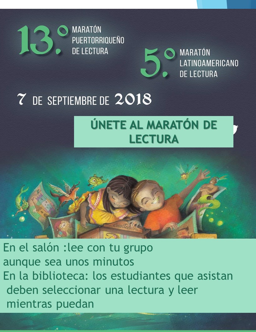 13 Maratón Puertorriqueño de Lectura