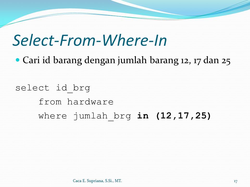 Pengaksesan Basis Data [10]