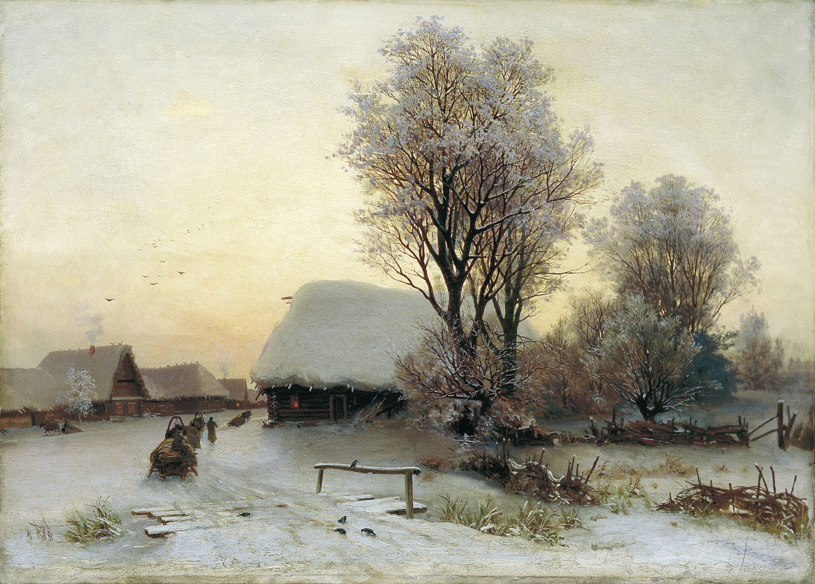 winter paintings from the 1800s | WINTER PAINTINGS of the week