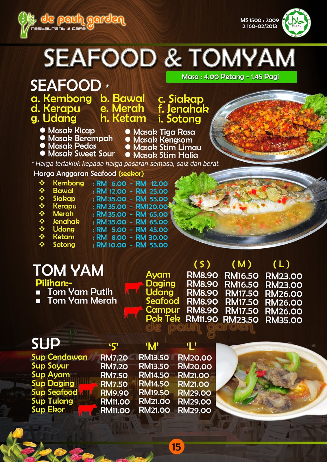 De Pauh Garden: Sea Food Tomyam