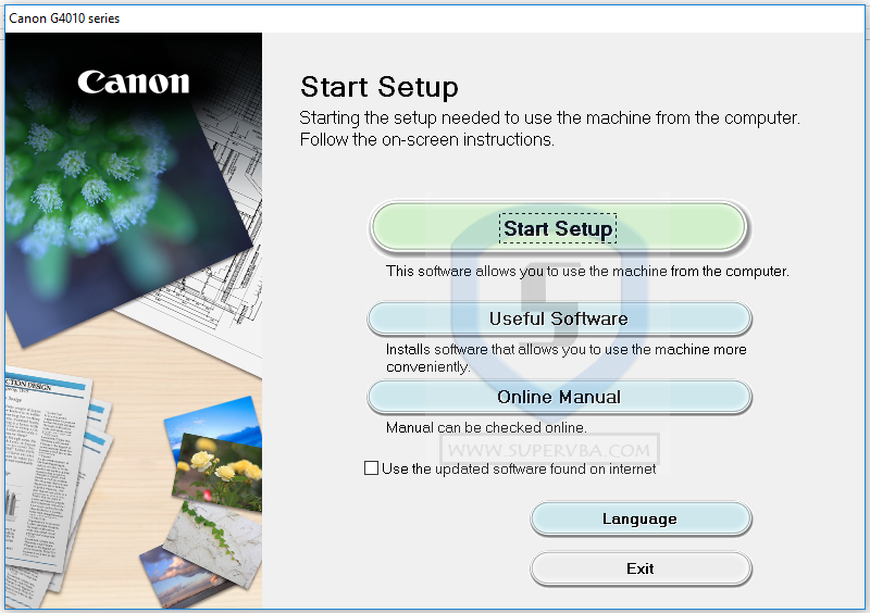 Cara install printer canon Pixma G4010 Series Tanpa CD