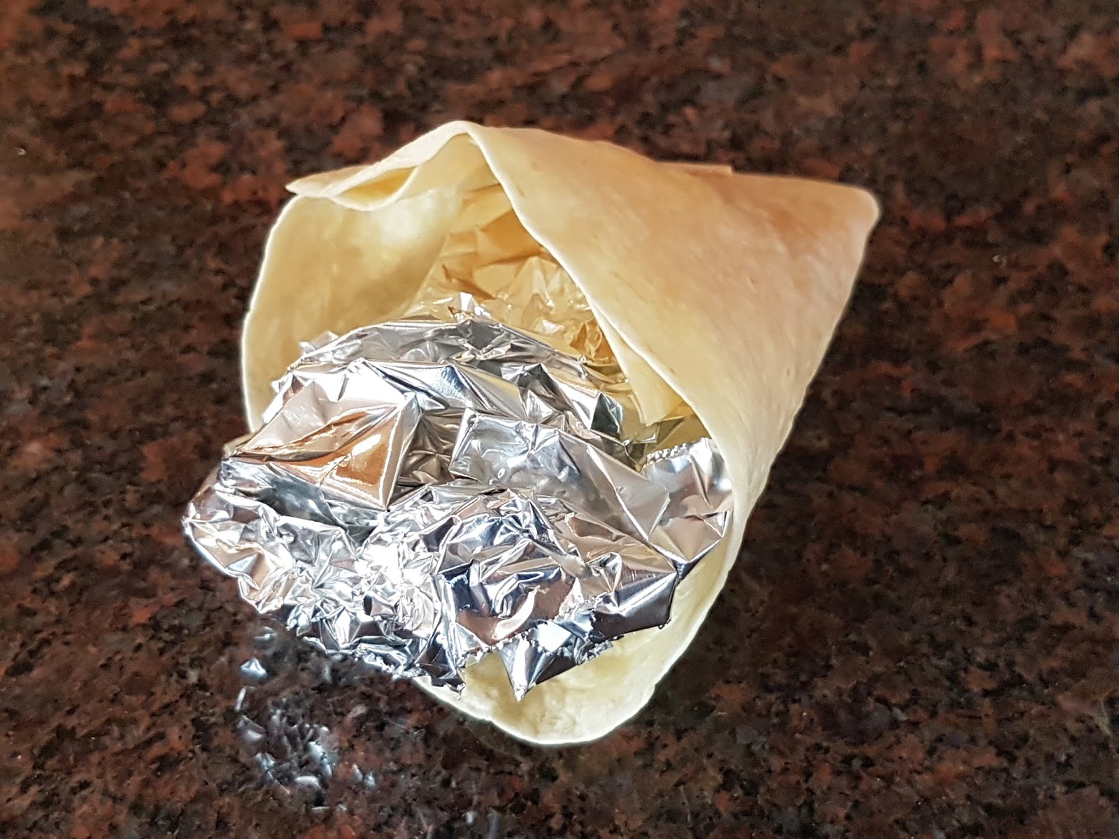 Almost Wasted: Chili Lime Chicken Chopped Salad in a Crispy Tortilla Cone