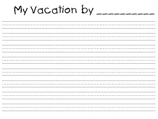 Classroom Freebies Too: Vacation Graphic Organizer Writing Freebie