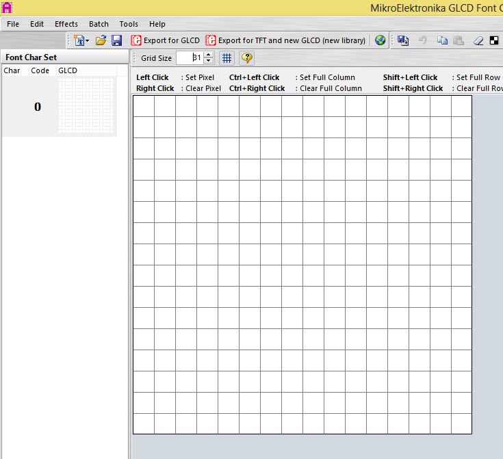 Programming OLED Display tutorials: Tutorial-2: Using GLCD Font Creator ...