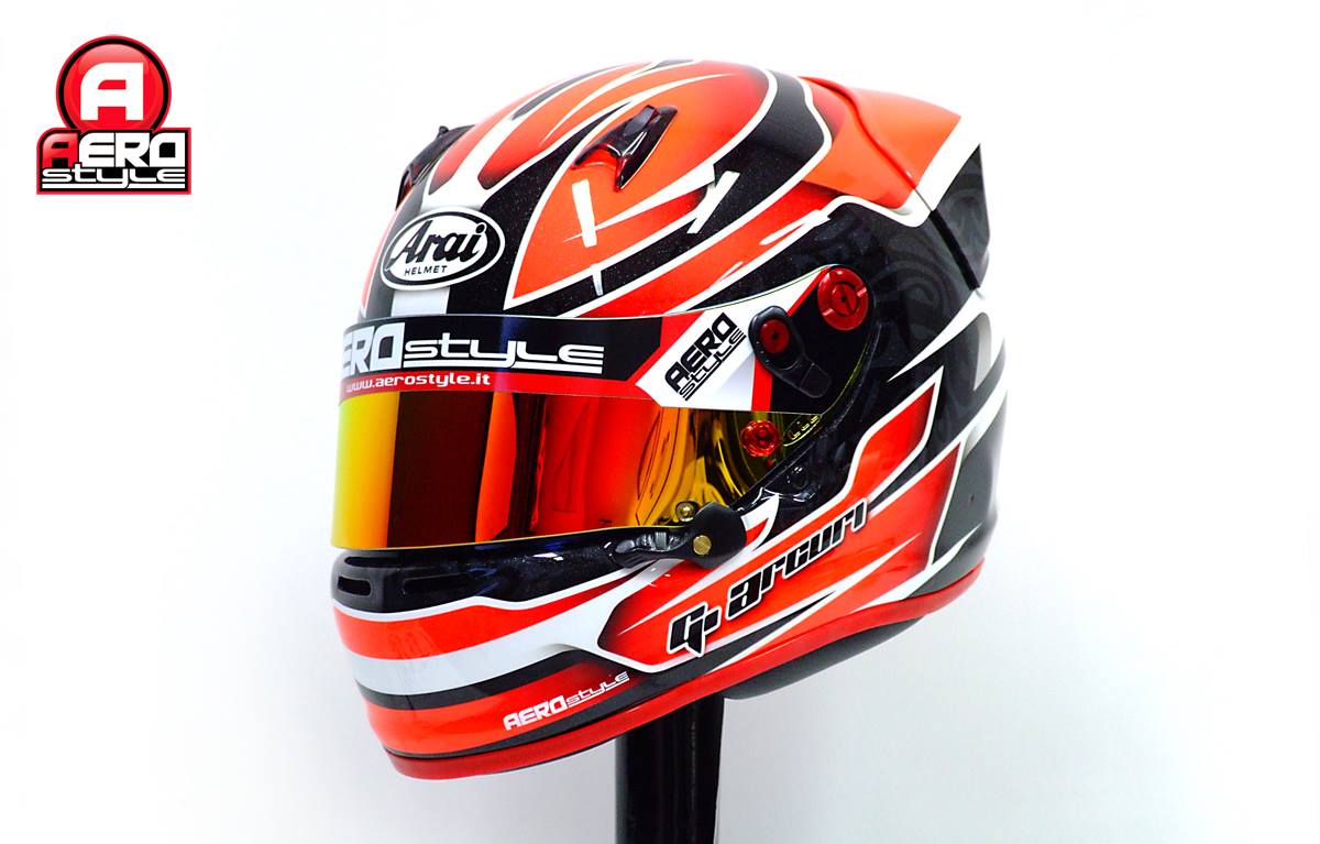 Racing Helmets Garage: Arai SK-6 G.Arcuri 2016 by Aerostyle Aerografie