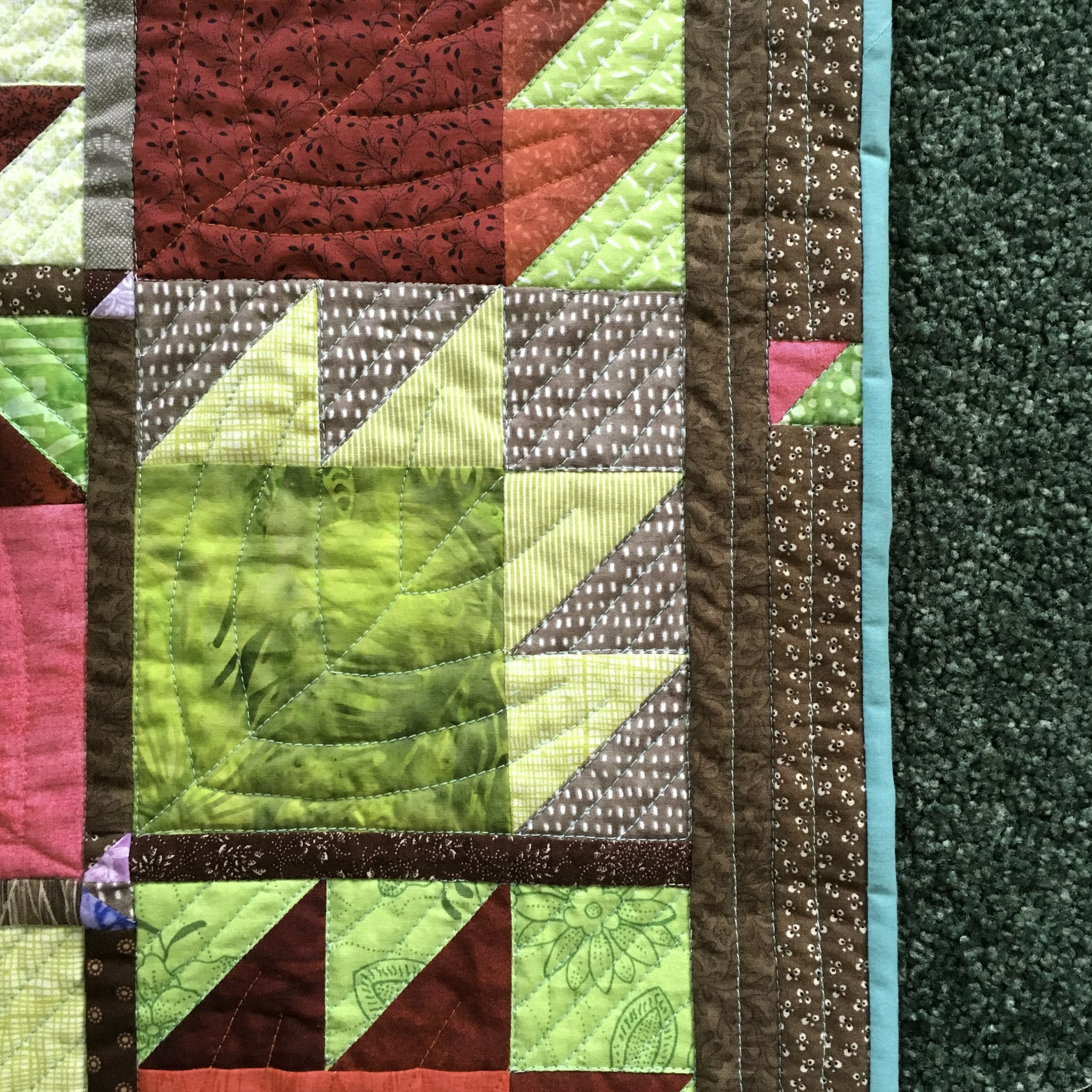 Quilts from the Little House: Bear Paw Coleus Finish
