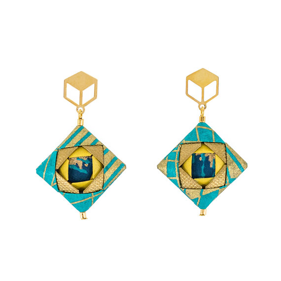 Geometric Origami Jewelry by MayumiOrigami / The Beading Gem