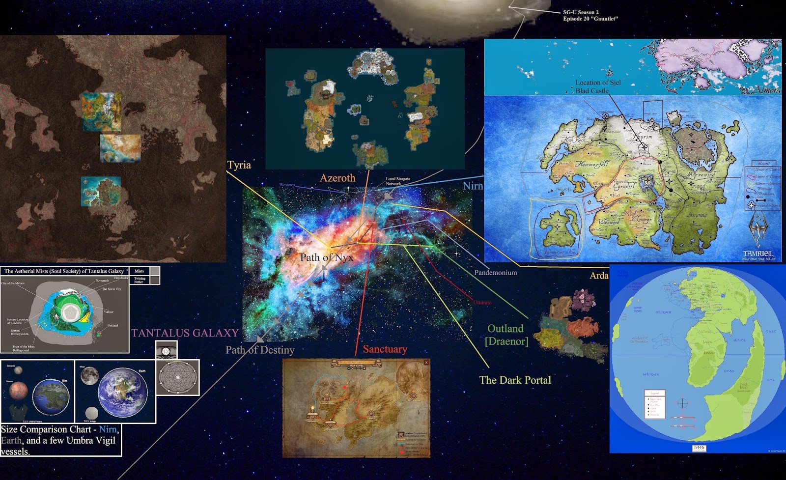 Idee: 3D-Weltkarte mit dem kompletten Planeten Nirn — Elder Scrolls Online
