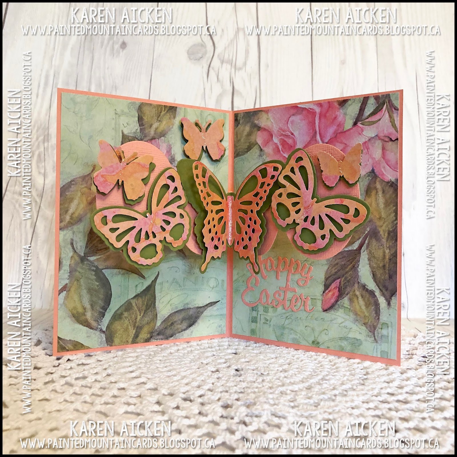 Painted Mountain Cards: Flowers & Butterflies Pop-Up Card