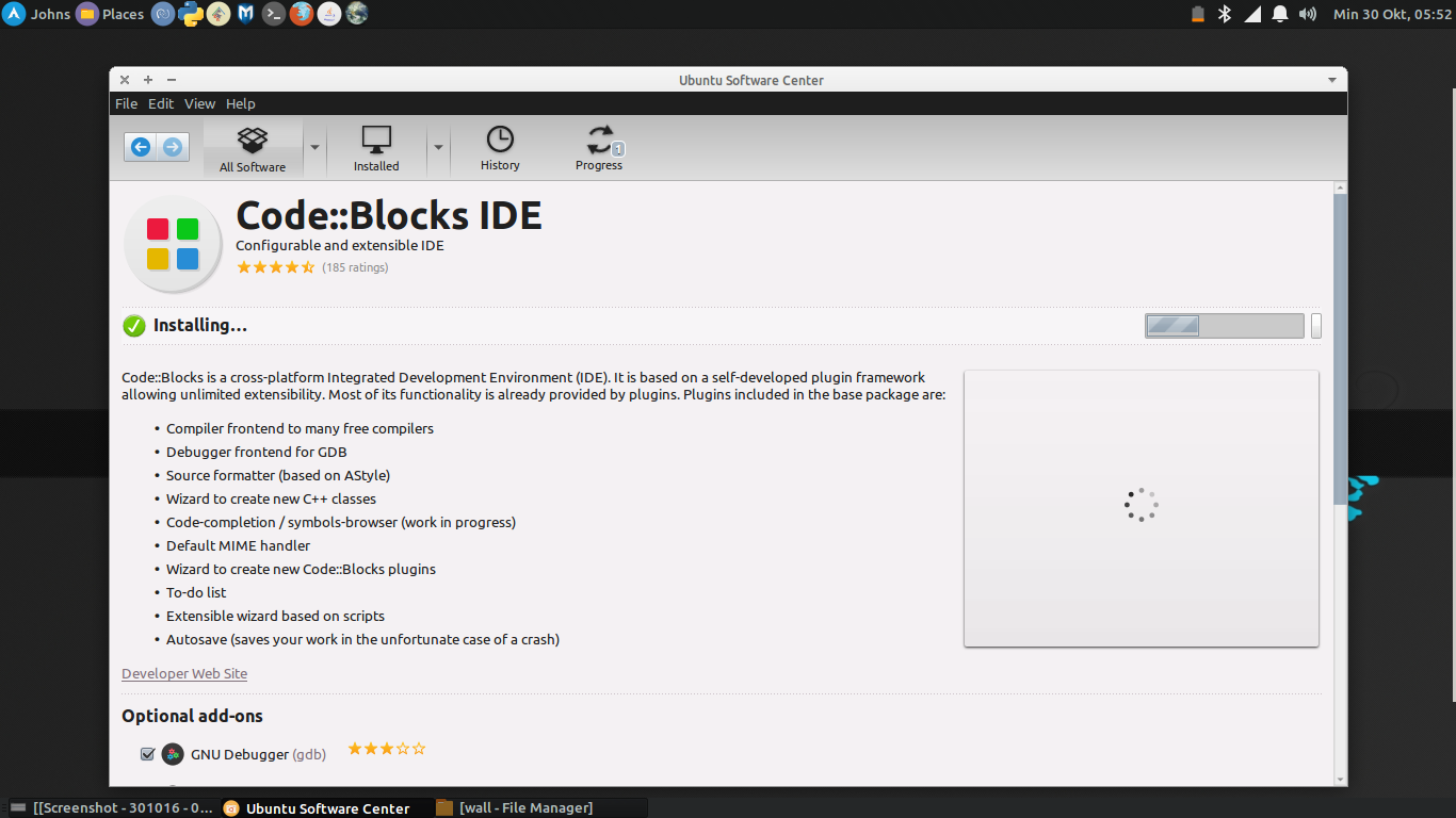 install code::blocks IDE