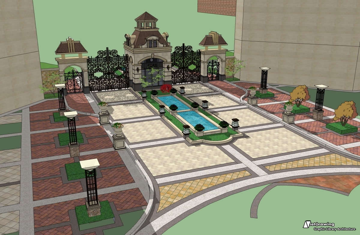 9. Exterior Collection Free Sketchup Scenes