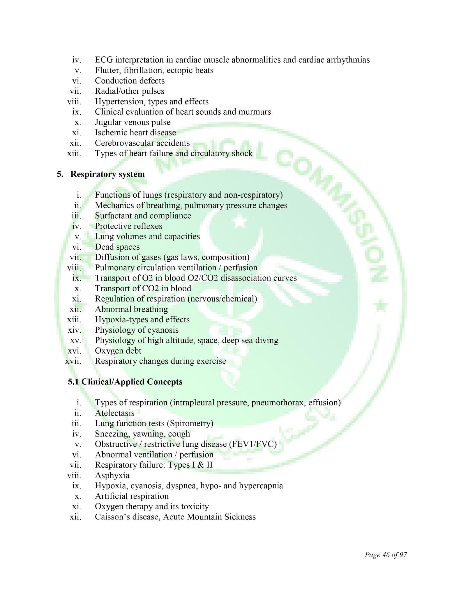 NLE Exam Pakistan Syllabus 2021