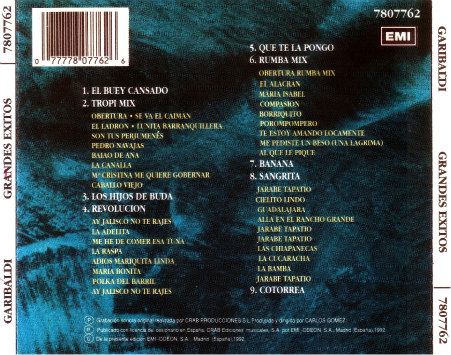 cecilioperlan2: Garibaldi 1992 - Grandes Exitos