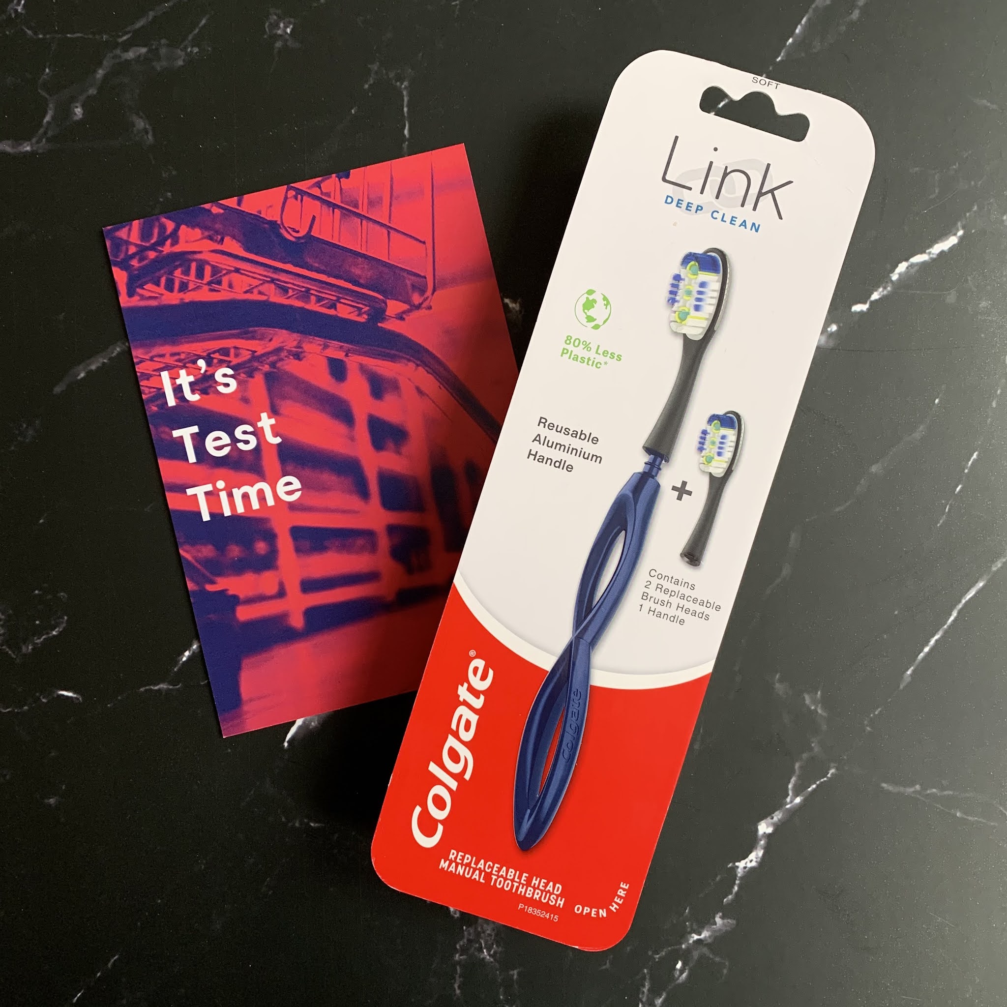 Colgate Link Aluminium Deep Clean Manual Toothbrush with Replaceable Head