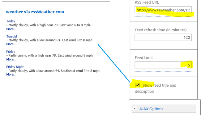 Happy4coding Customize The Sharepoint Oob Rss Viewer Webpart