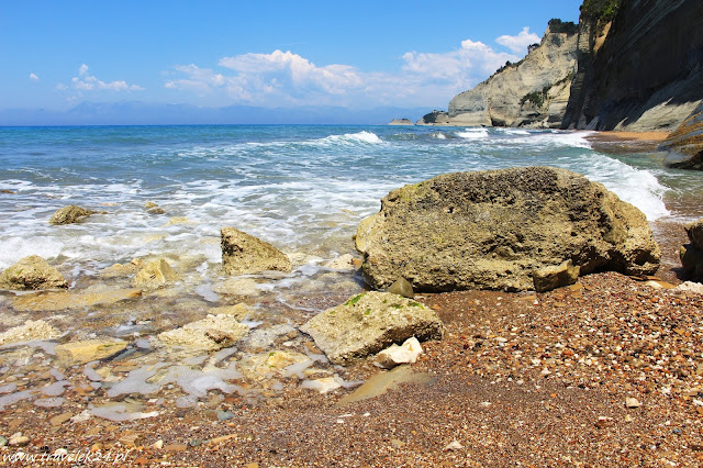 Korfu - Cape Drastis i Logas Beach (Sunset Beach)