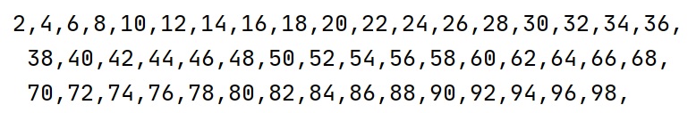 Python Program to Print Even Number From 1 to 100 Using While Loop Python Program to Print Even Number From 1 to 100 Using While Loop