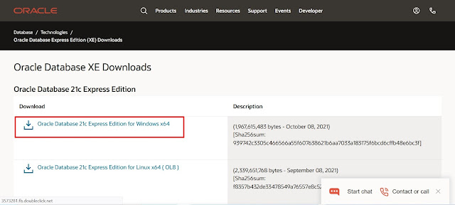 Como instalar Oracle Database 21c Express Edition para Windows 10