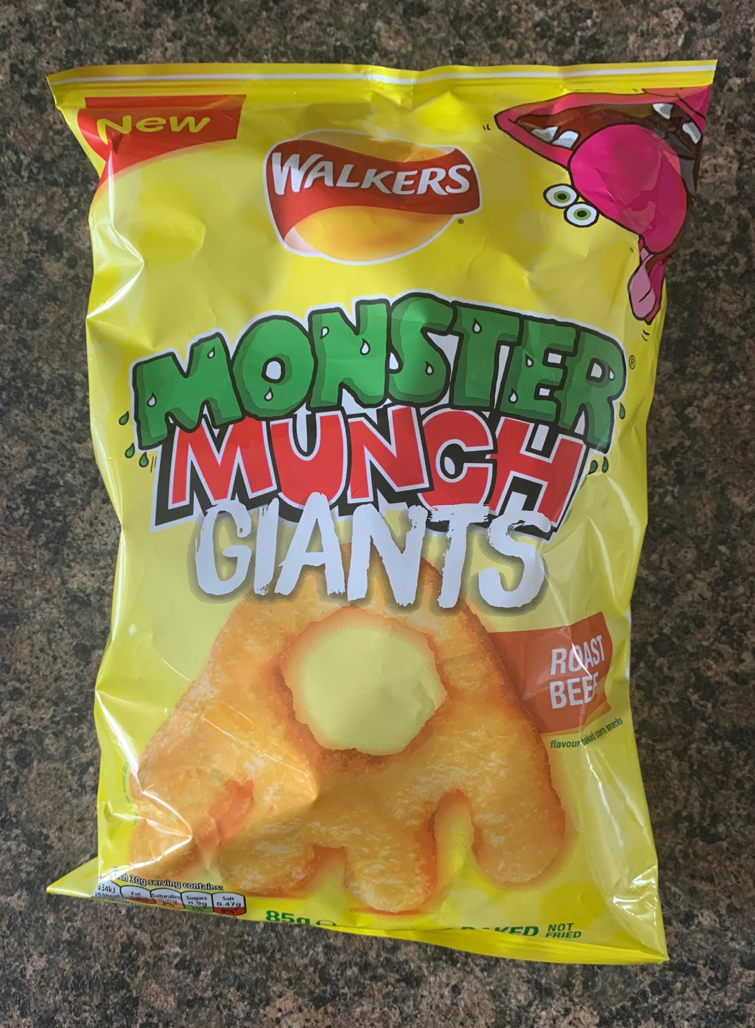 FOODSTUFF FINDS: Monster Munch Giants - Roast Beef (Tesco) By @Cinabar