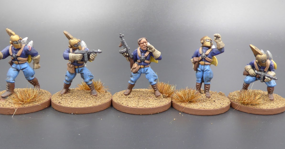Palouse Wargaming Journal: Pulp Figures - Rocket Corps in 28mm
