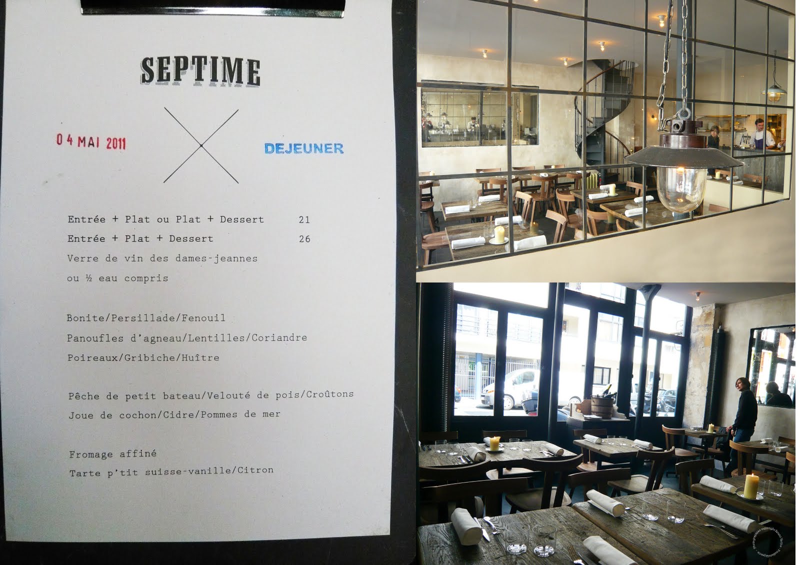 FOOD INTELLIGENCE: Connaissez-vous Septime de Bertrand Grébaut