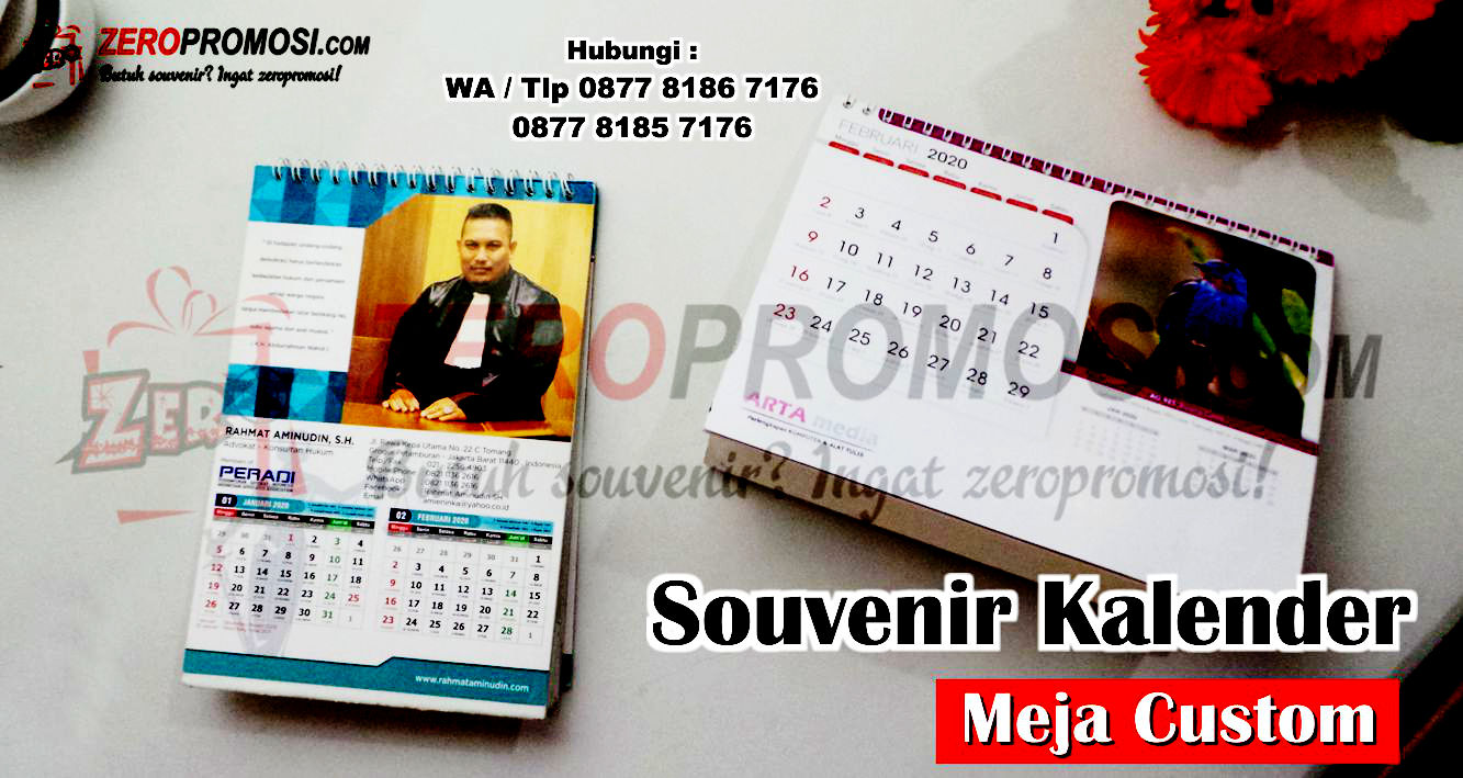 Souvenir Kalender Meja Duduk Custom Promosi - Kalender custom murah ...