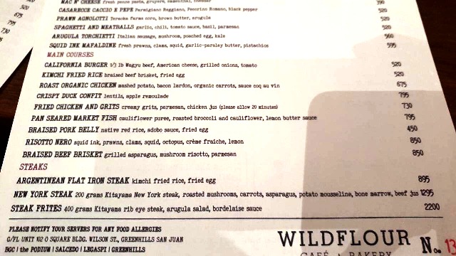 ERICJAZ FOODIES: WILDFLOUR CAFE + BAKERY (AGAIN)