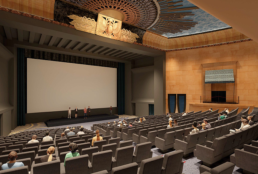 Los Angeles Theatres: Egyptian: the 2021 Netflix renderings