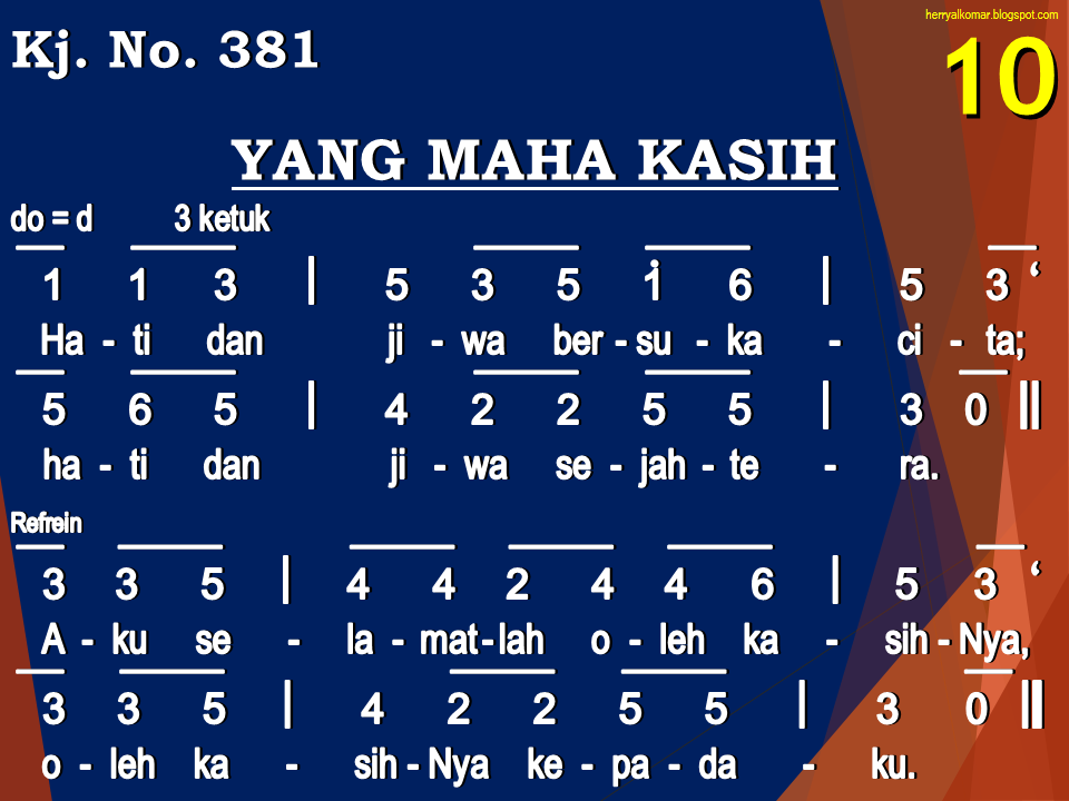 TouRoeroekan: Kidung Jemaat No.381