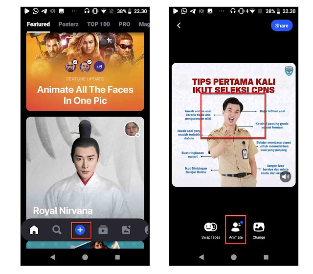 Aplikasi Reface Ubah Foto Menjadi Bernyanyi - Manyasah Ilmu